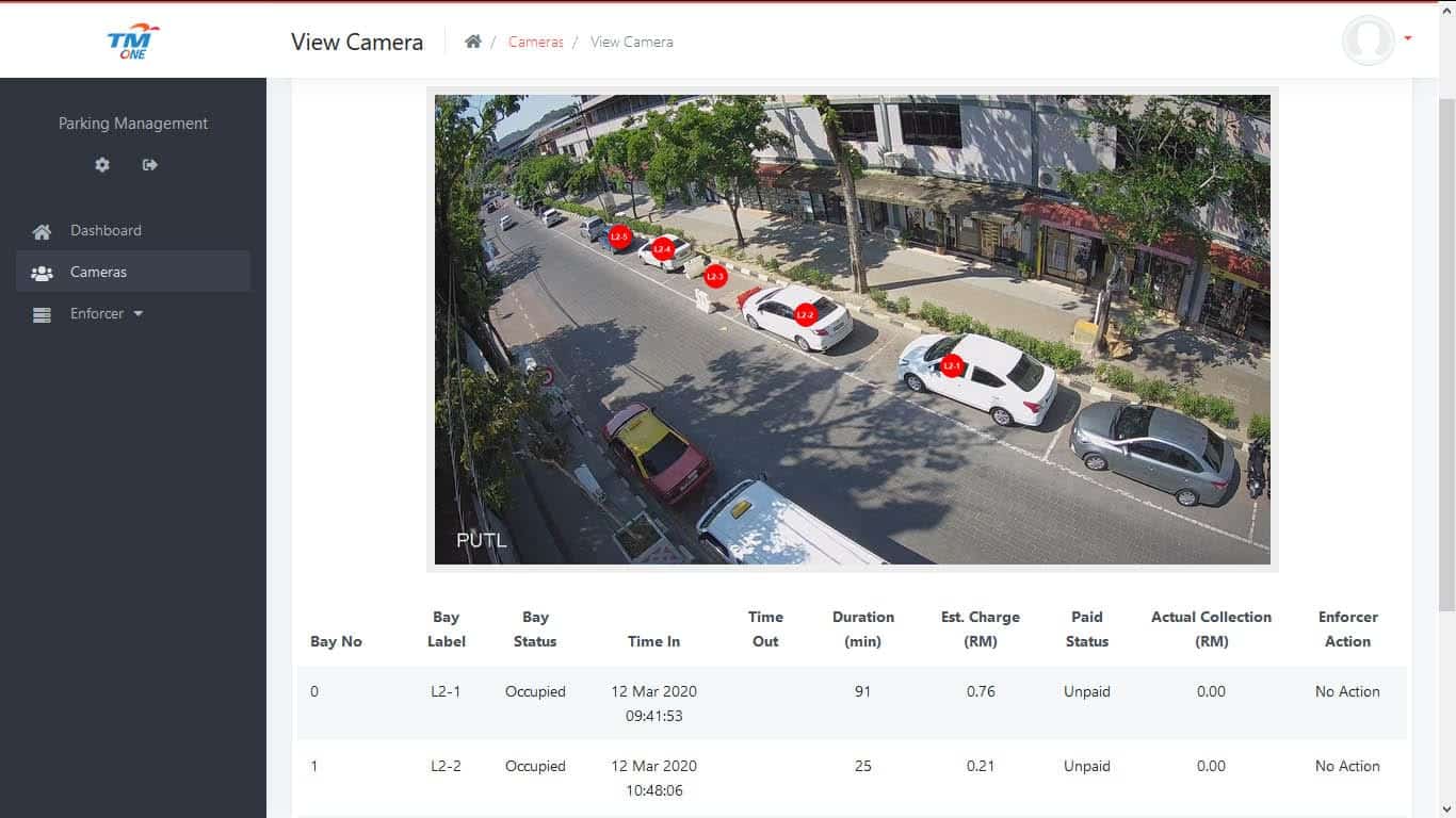 Connecting People with Available Parking Space - TM one
